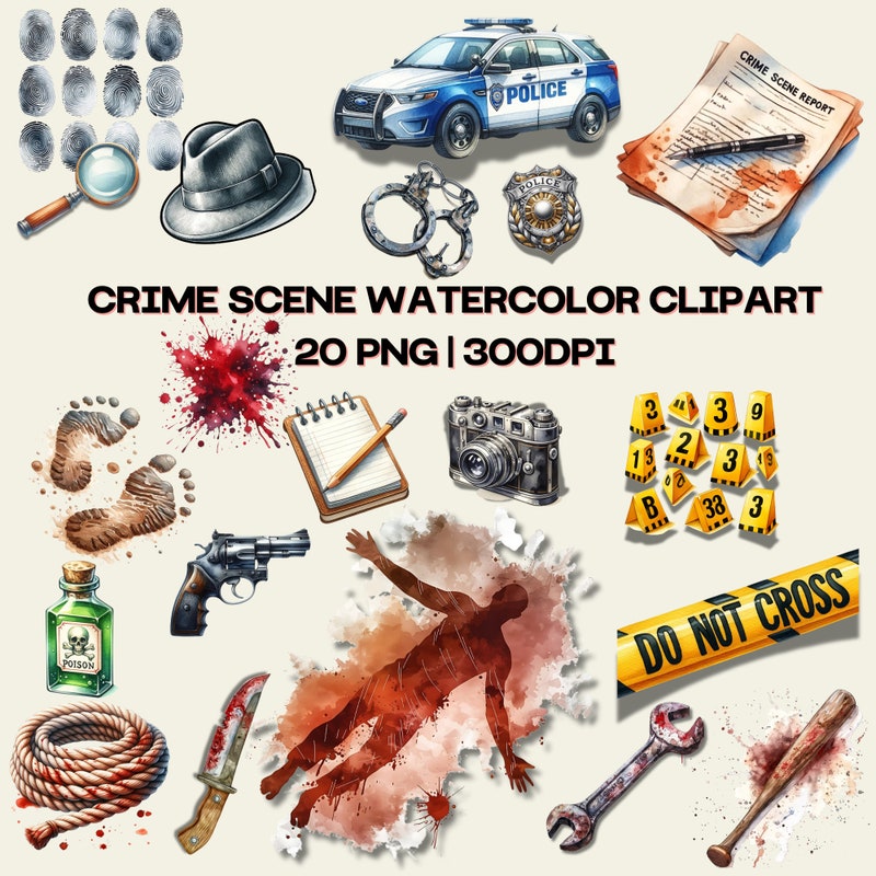 Crime Scene Clip Art Svg - Etsy