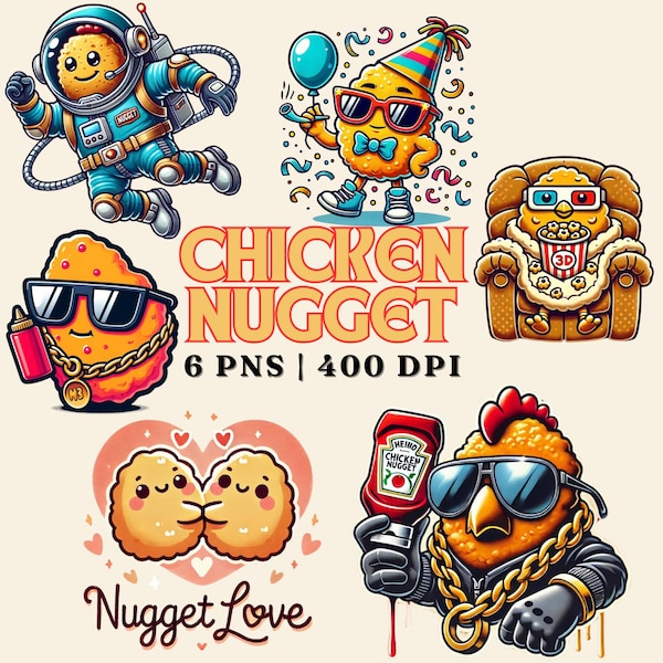 Dino Nuggets Clipart - Etsy