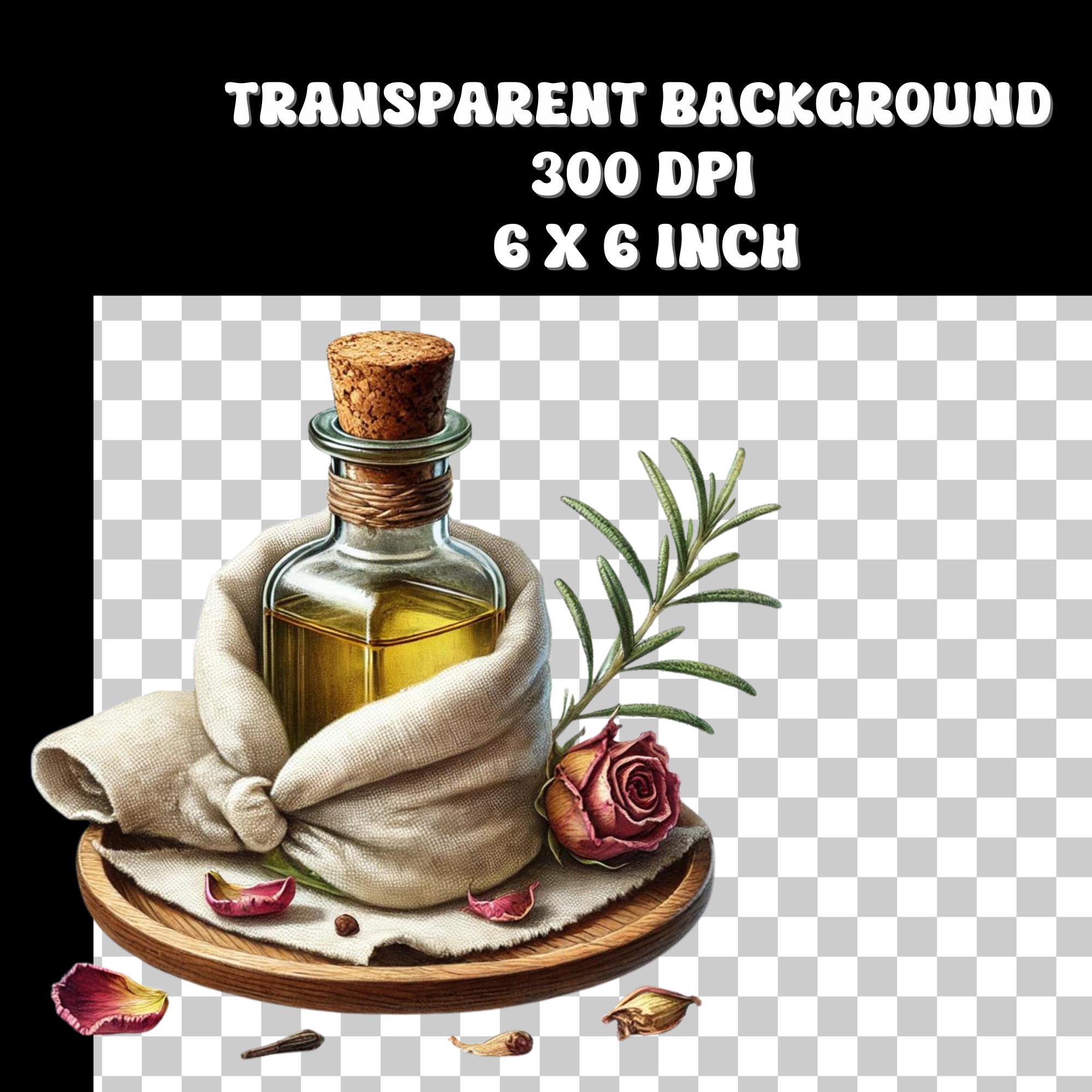Vintage Oil Bottles Watercolor Clipart Set 20 Pngs, 300 DPI, Apothecary ...