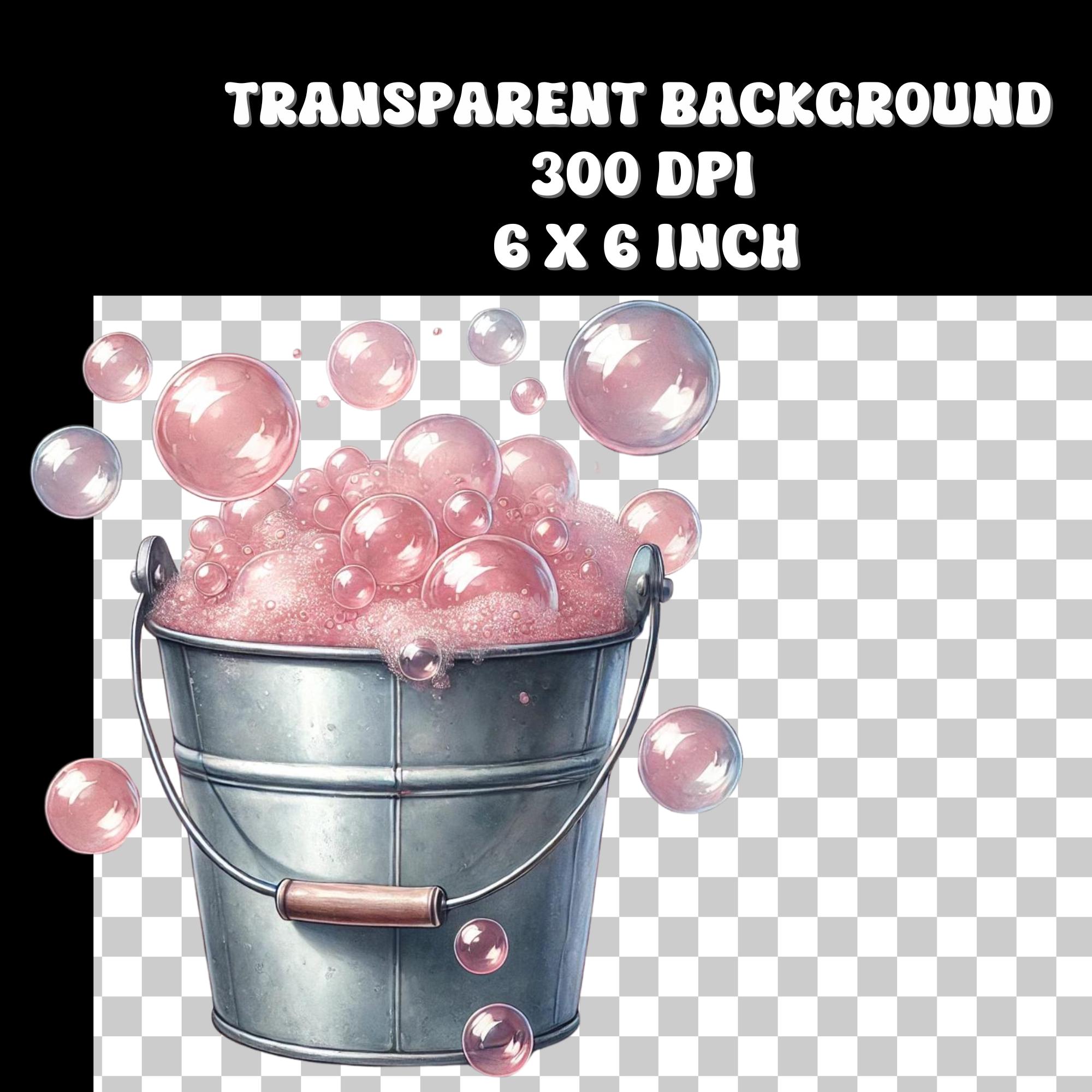 Pink Cleaning Watercolor Clipart: Vintage Pastel Supplies (32 PNG ...