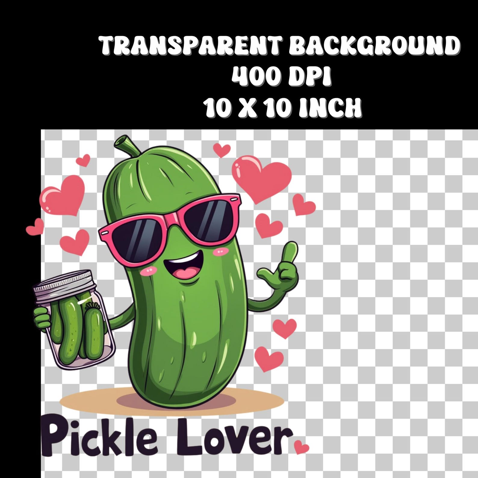 Kawaii Pickle Clipart Bundle: Funny Food Art (PNG, 400 DPI) - Etsy