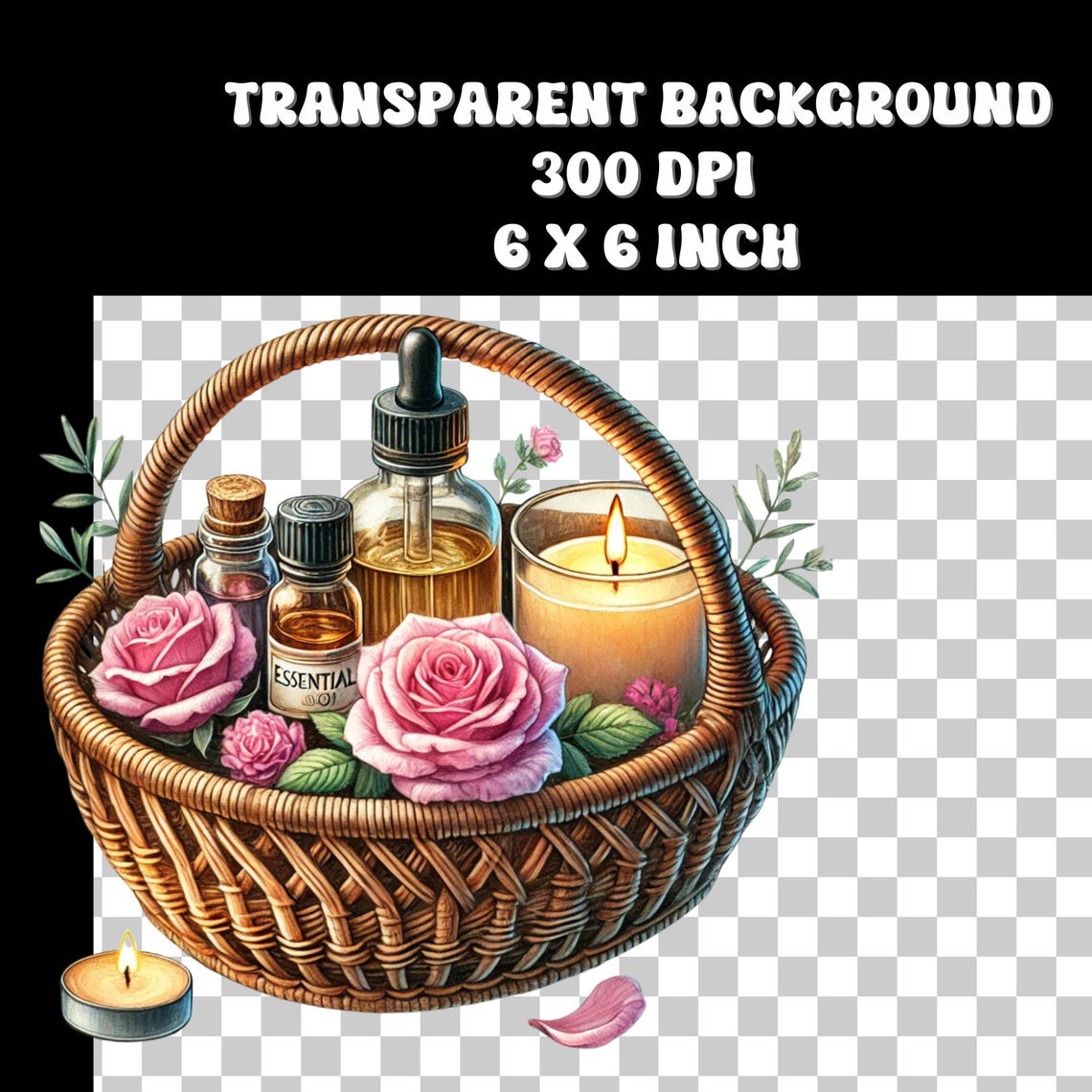 Spa Day Watercolor Clipart Bundle–30 PNG Files, 300 DPI, Relaxation Spa ...