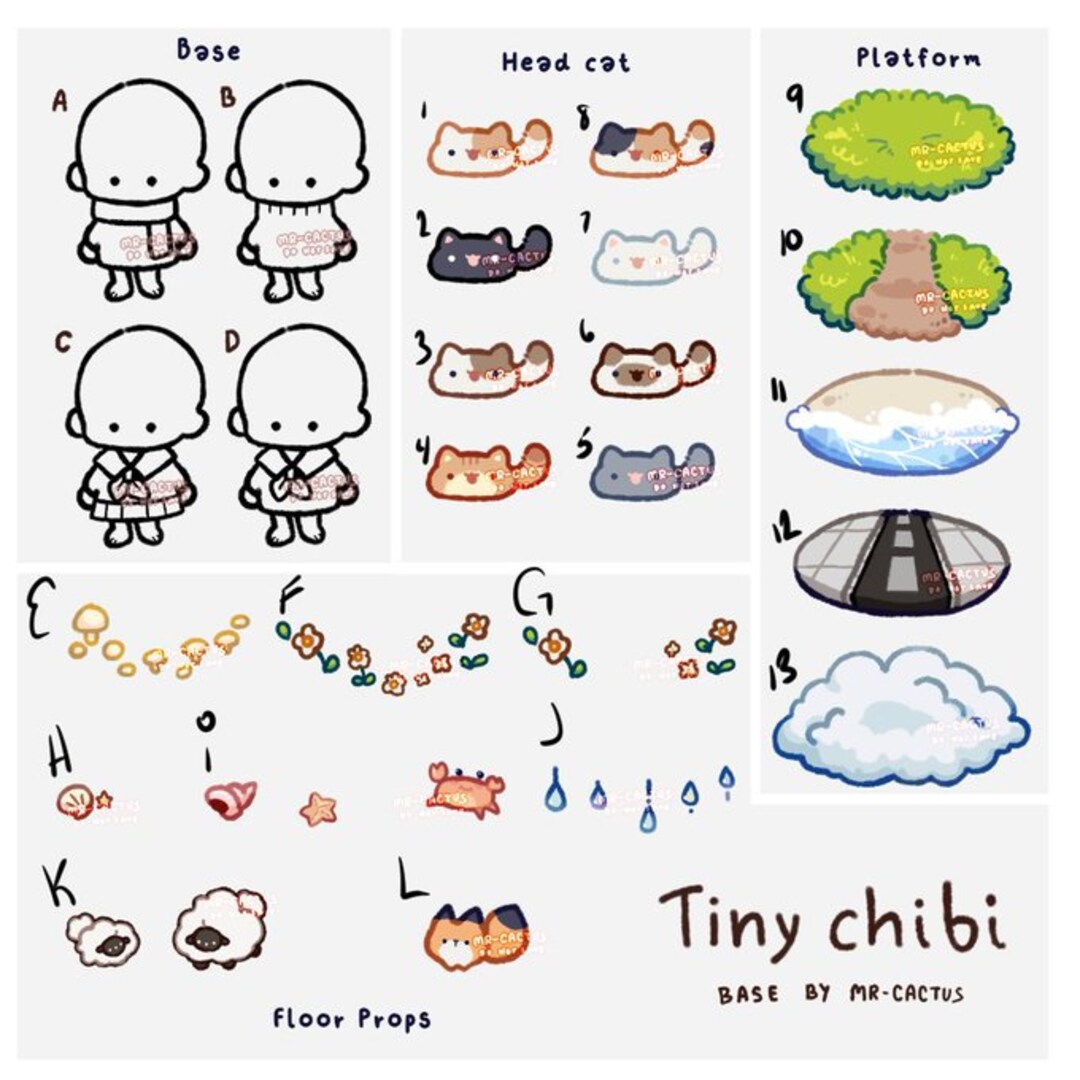 Mini Chibi Your Character Here YCH Custom - Etsy