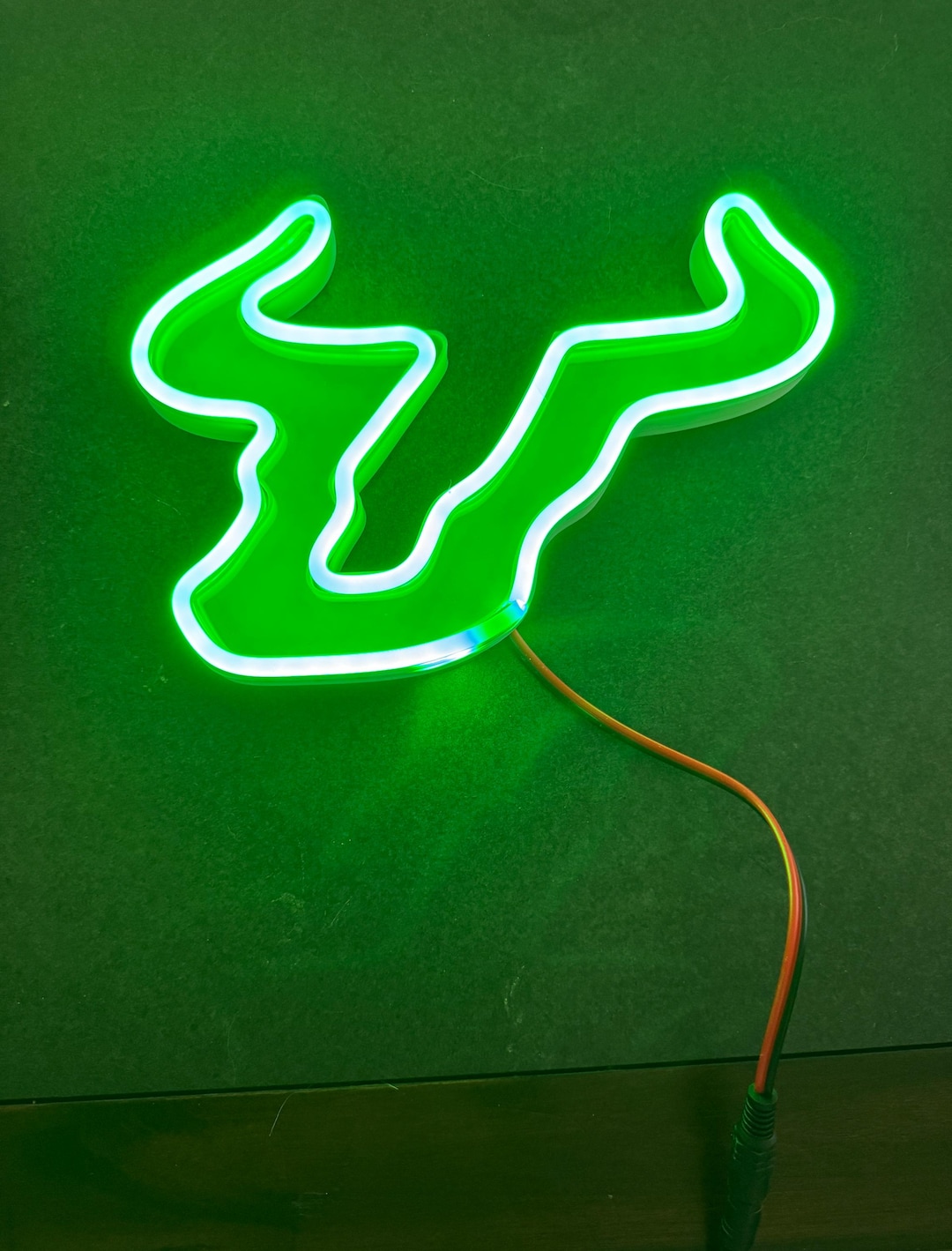 3d Printed USF (university of South Florida) Bulls Led Neon Sign - Etsy