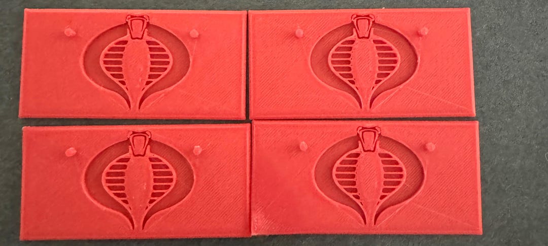 GI Joe Classified Cobra Logo Figure Stands V2 4pack - Etsy