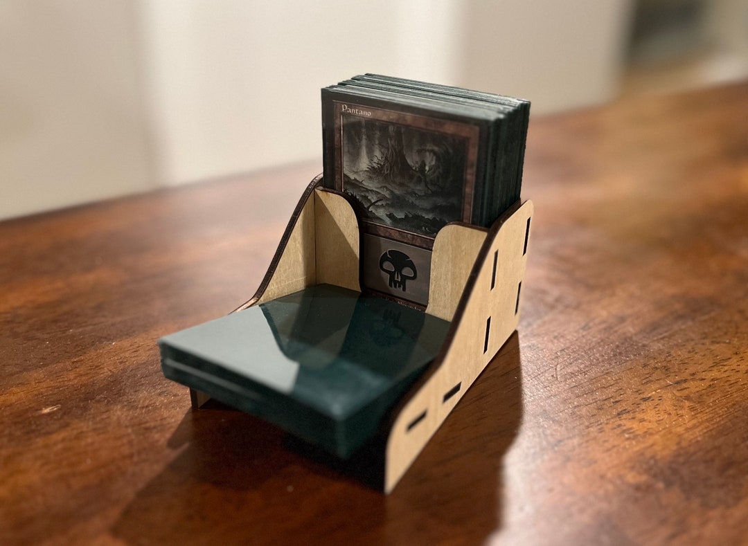 Wooden Draw and Discard Card Holder - Etsy