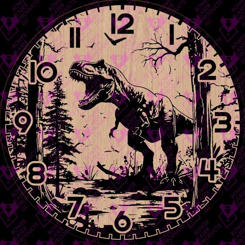 Dinosaur Wall Clock - Etsy