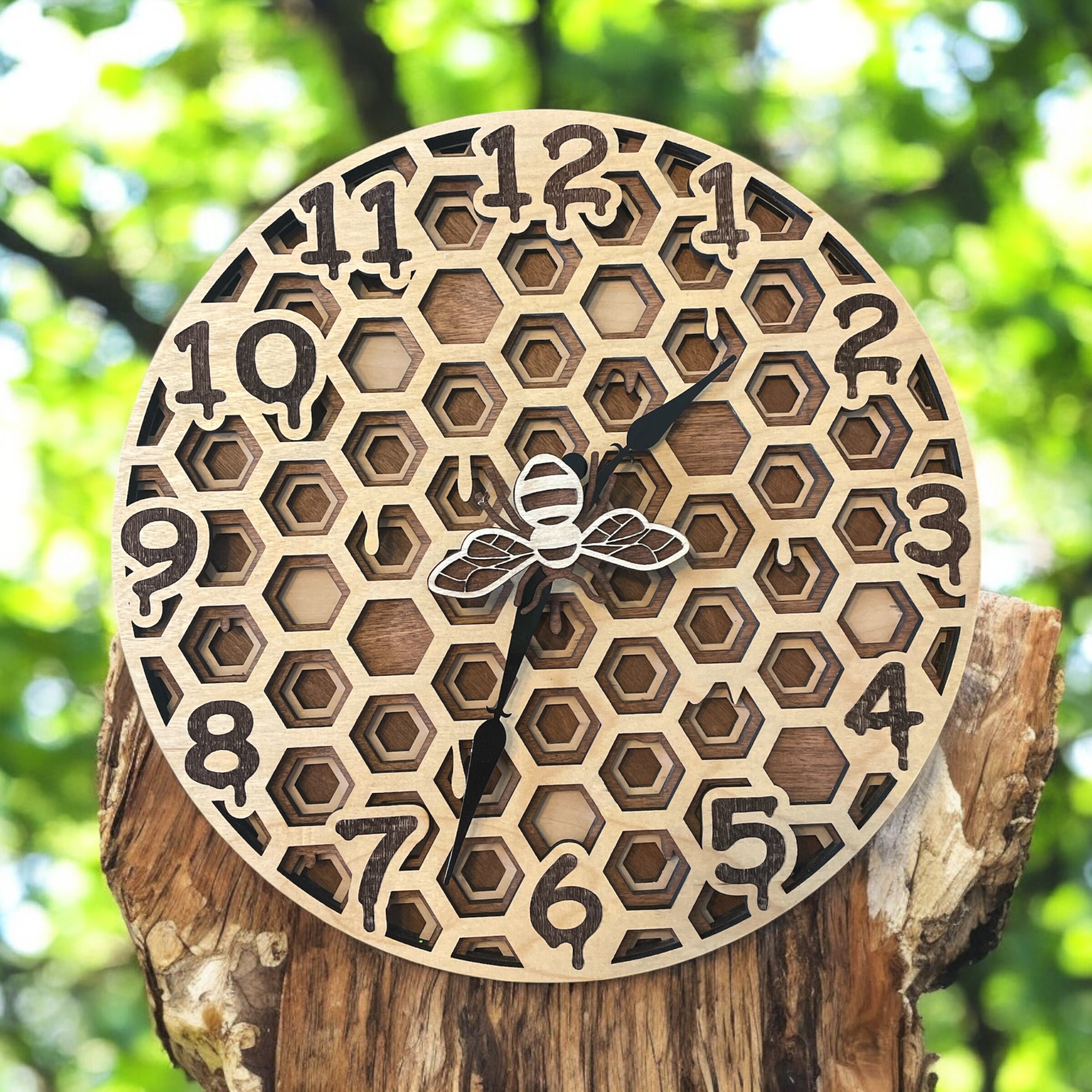 Bee Hive Clock Laser File - Etsy