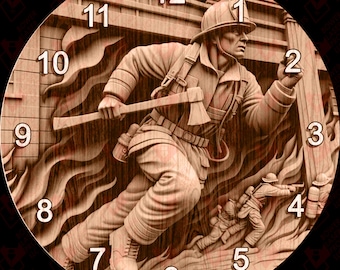 3d Illusion Clock Face Butterfly in the Garden Digital Laser File - Etsy