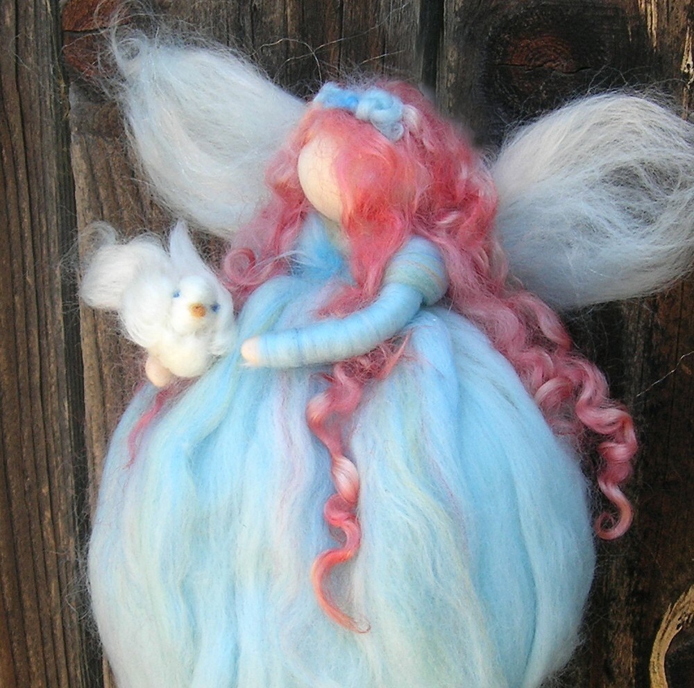 Peace Blessing Fairy Needle Felted Wool Fairy Angel Waldorf Inspired ...