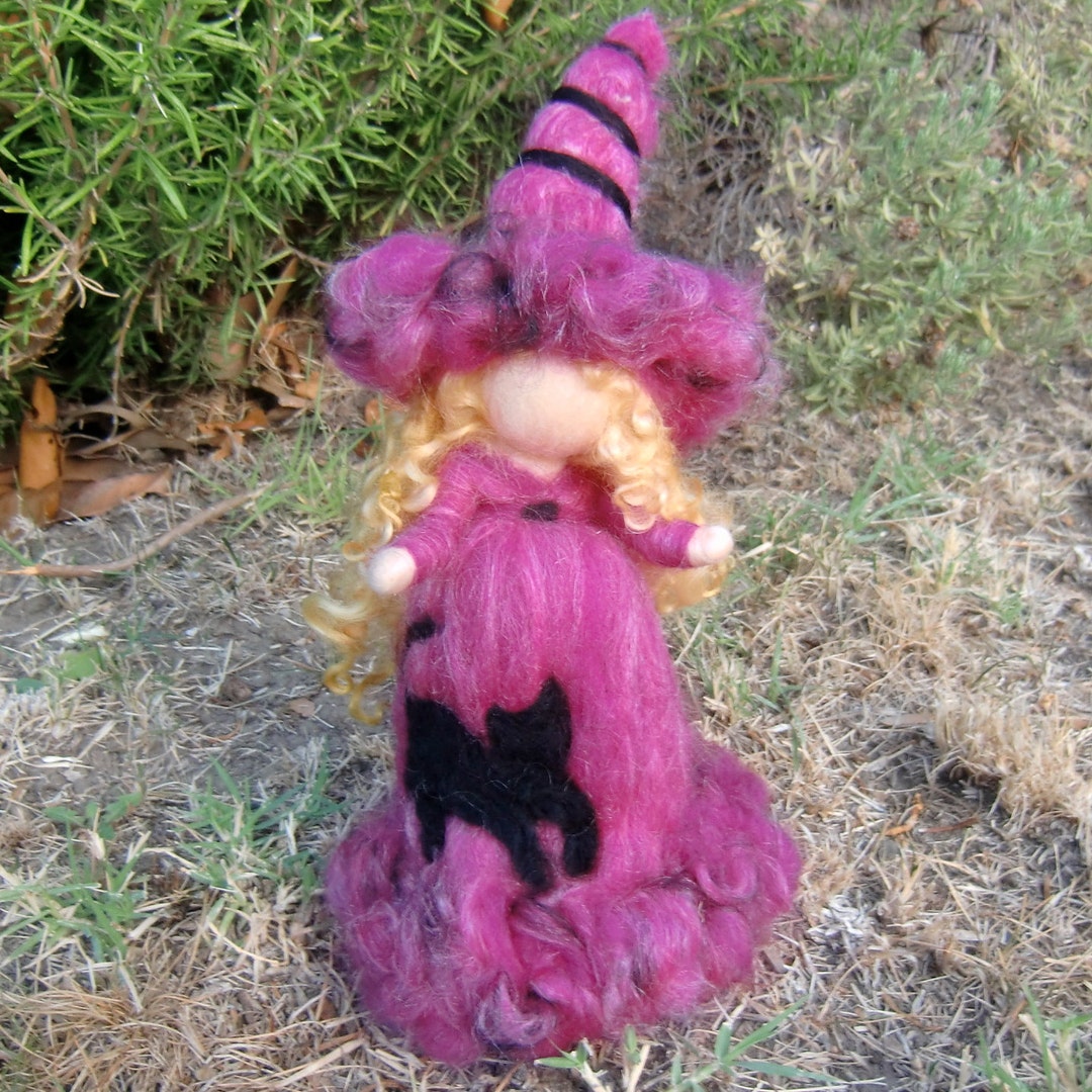 Halloween Witches - Needle Felted Wool Soft Sculpture Art Doll ...