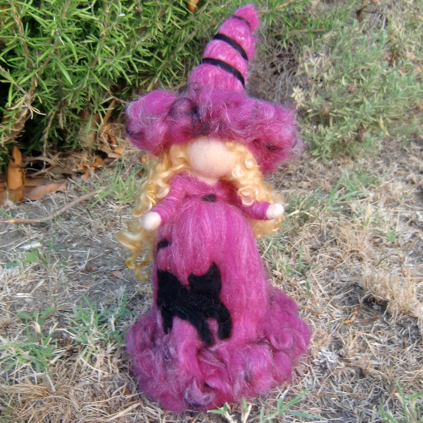 Halloween Witches - Needle Felted Wool Soft Sculpture Art Doll ...