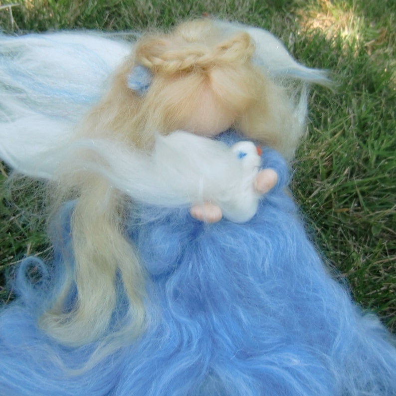 Needle Felted Wool Fairy Peace Angel Waldorf inspired by | Etsy