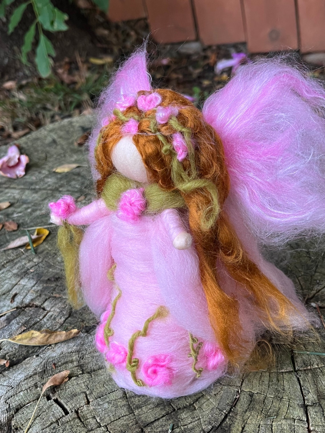 The Princess of the Pink Fairies - Waldorf Inspired Wool Needle Felted ...