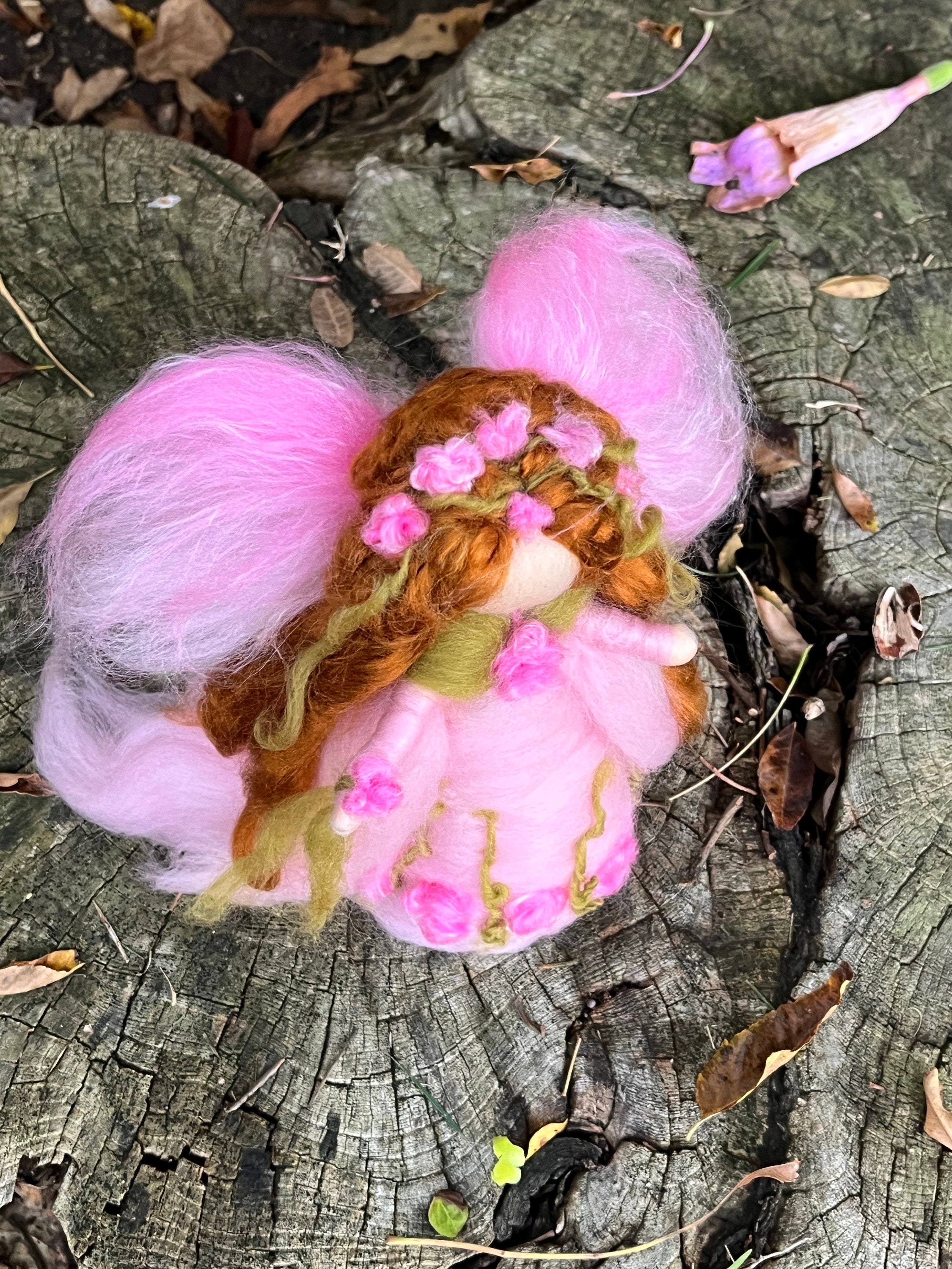 The Princess of the Pink Fairies - Waldorf Inspired Wool Needle Felted ...