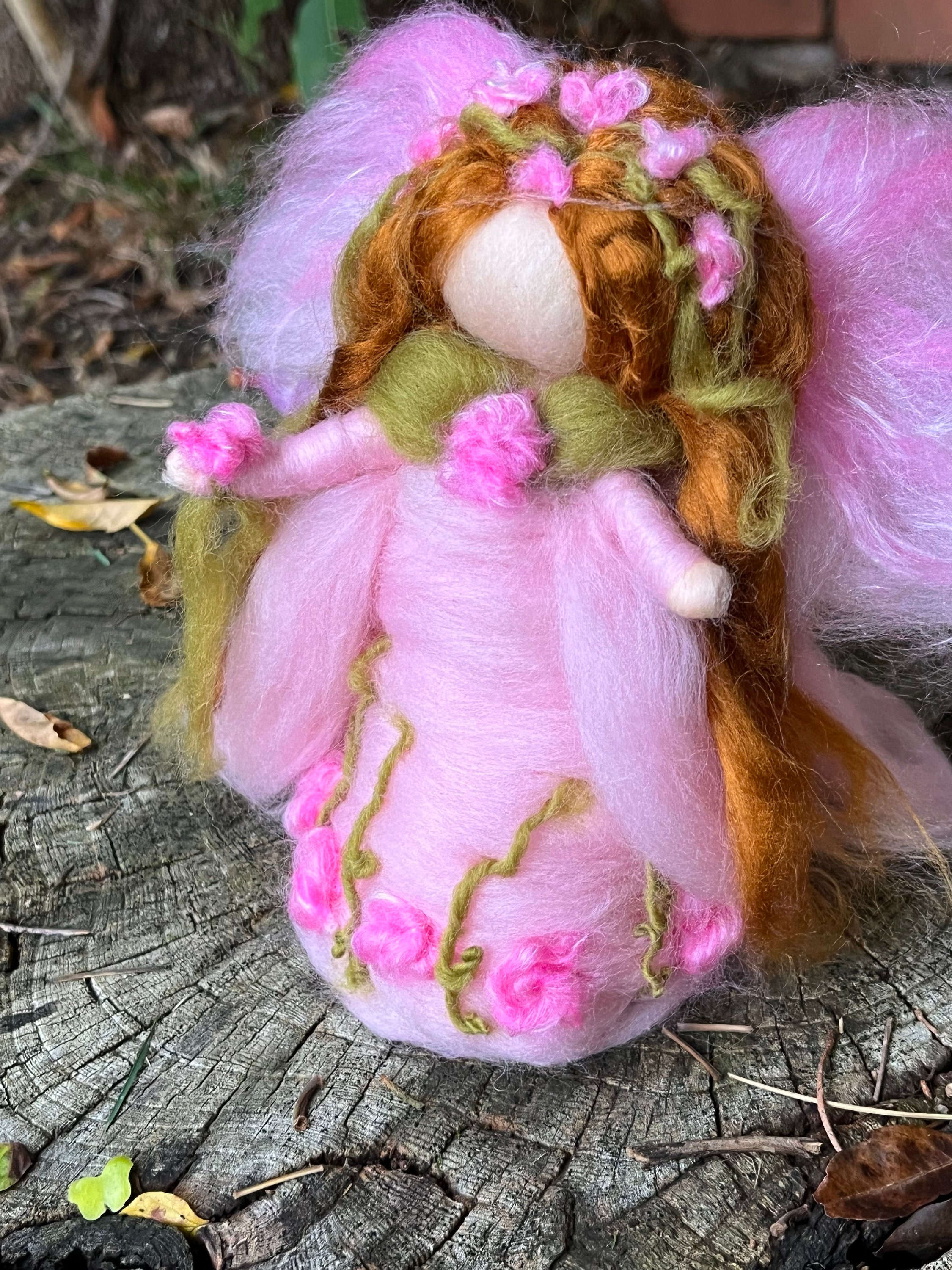 The Princess of the Pink Fairies - Waldorf Inspired Wool Needle Felted ...