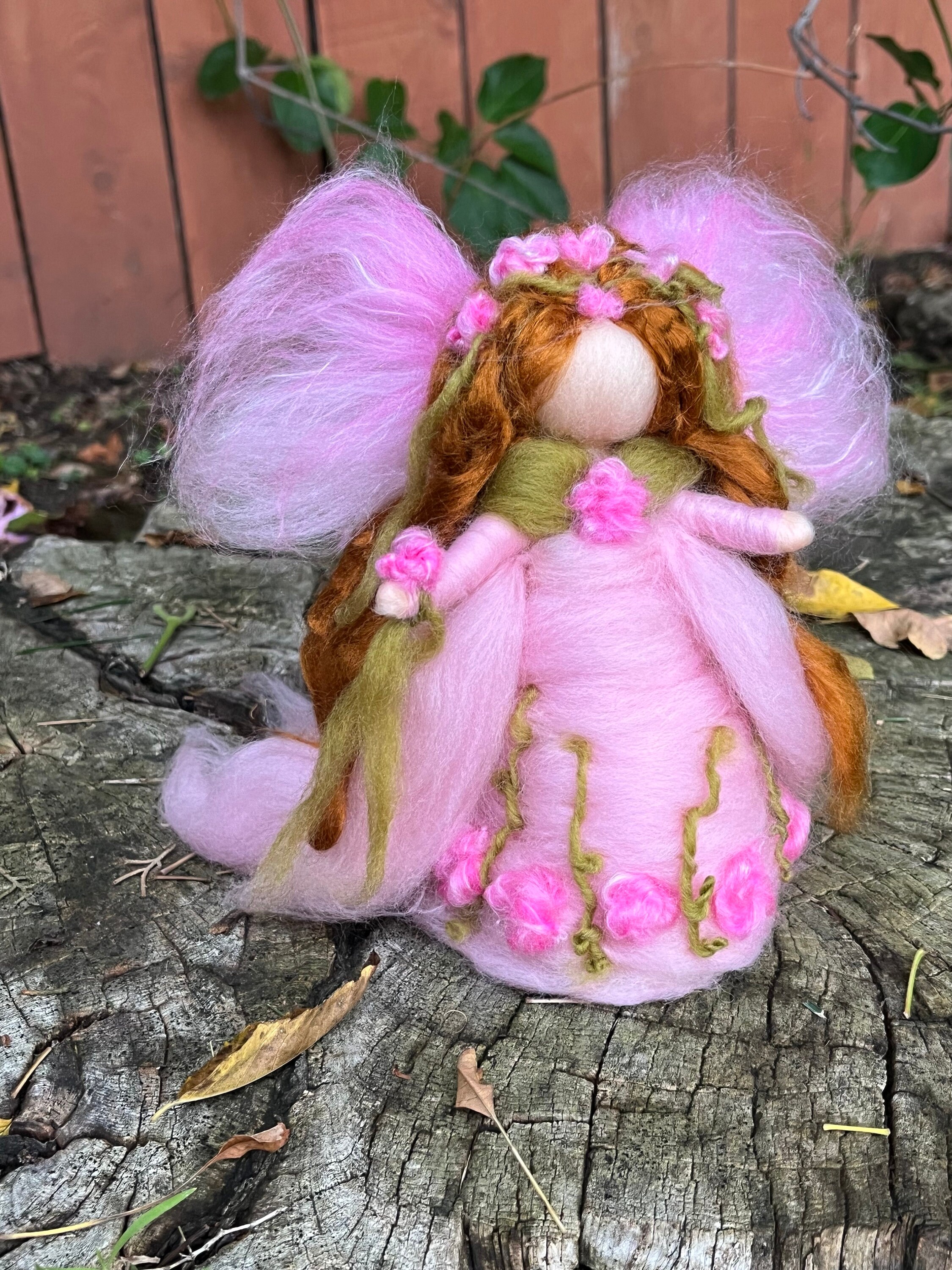 The Princess of the Pink Fairies - Waldorf Inspired Wool Needle Felted ...