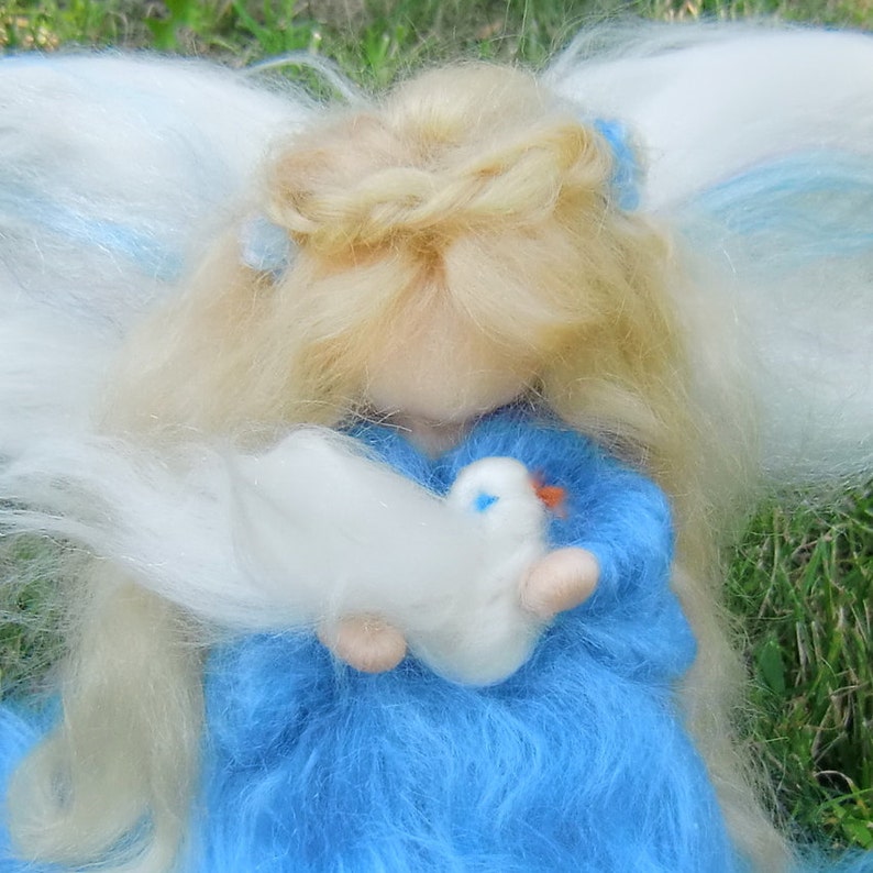 Needle Felted Wool Fairy Peace Angel Waldorf Inspired by - Etsy
