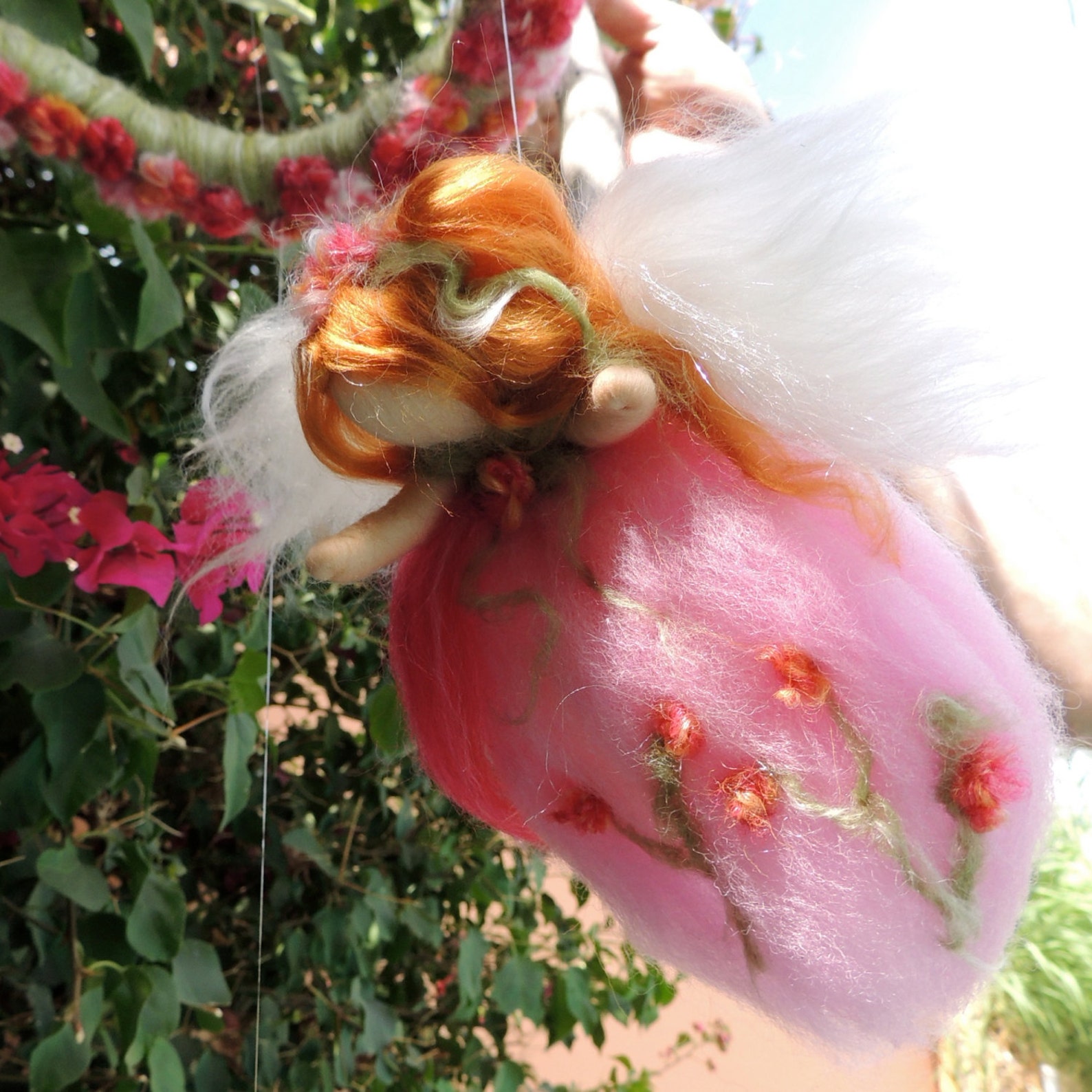 Sweet Fairy Mobile Needle Felted Wool waldorf - Etsy
