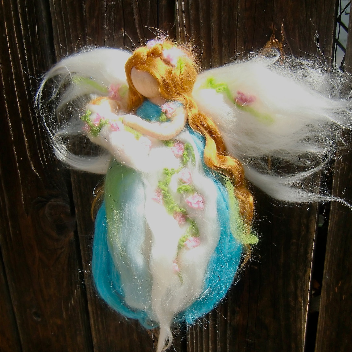 Needle Felted Blooming Pastel Mommy by Rebecca Varon - Etsy