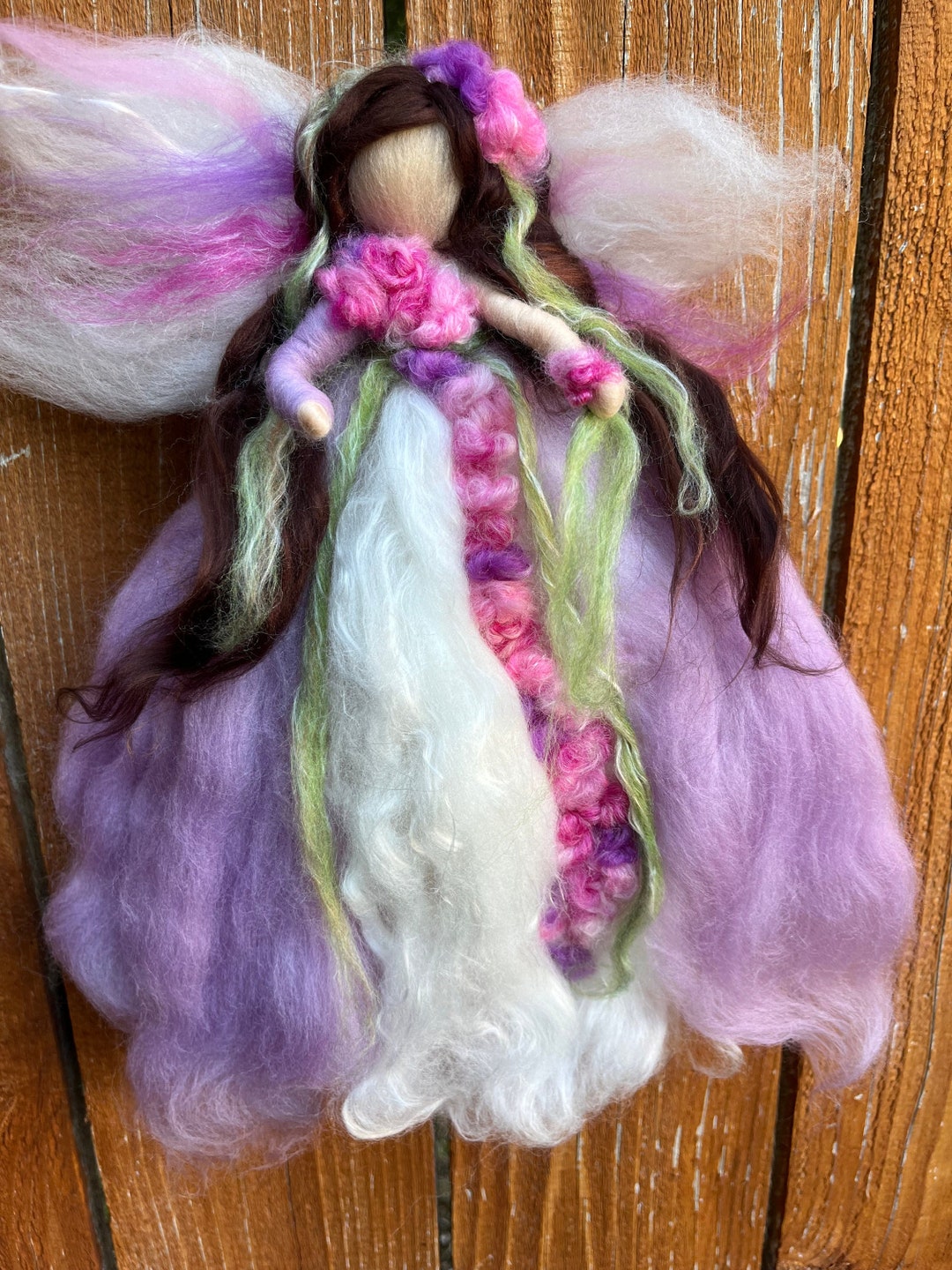 Wool Angel - Purple, Pink and White Summer/spring Blessing Fairy ...