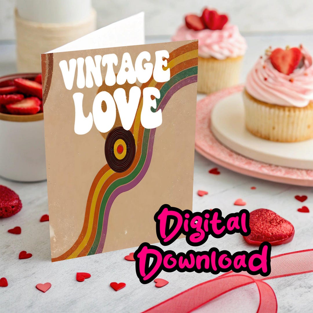 Galentines Day Card, Funny Valentine Card, Vintage Love, Anniversary ...