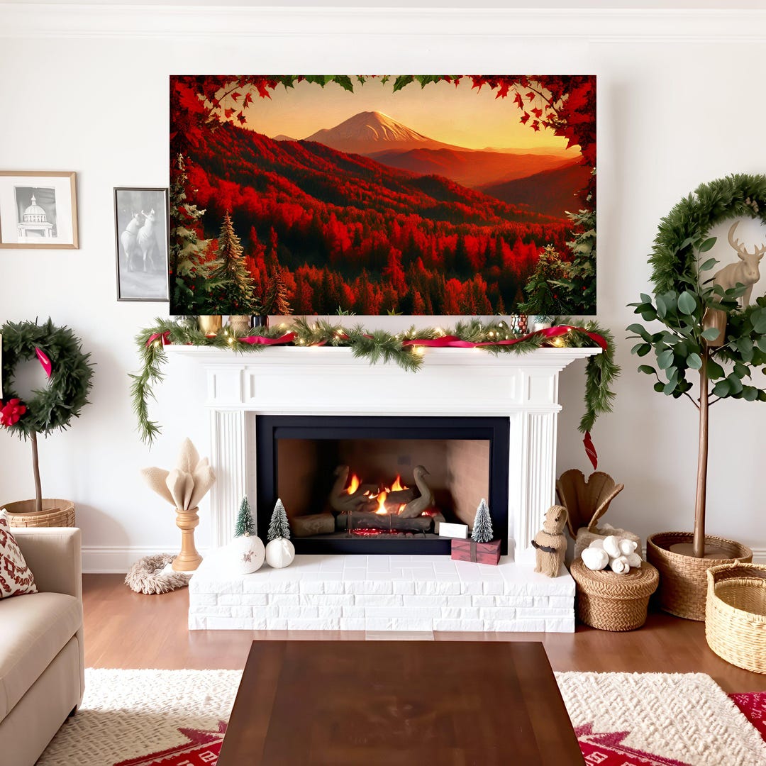 Vintage Christmas TV Art, Samsung Frame TV Art Vintage Christmas ...