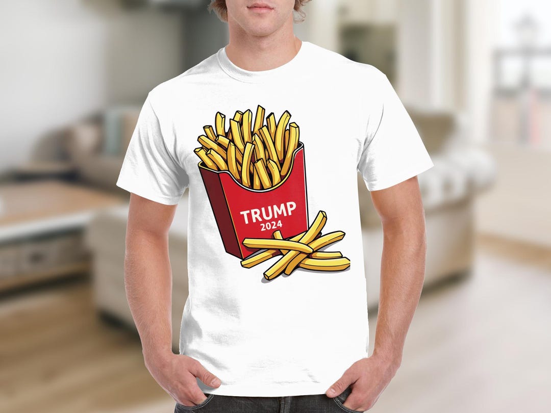 French Fry Trump 2024 Digital Art Print, Funny Political French Fries ...