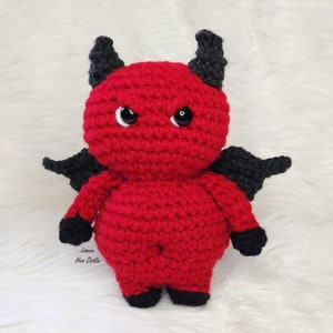 Devil Crochet Pattern Baphomet Amigurumi Plush Satan Cute Stuffed Animal Baby Krampus Amigurumi ...