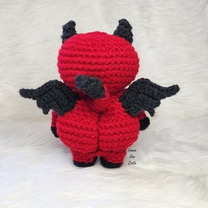 Devil Crochet Pattern Baphomet Amigurumi Plush Satan Cute Stuffed Animal Baby Krampus Amigurumi ...