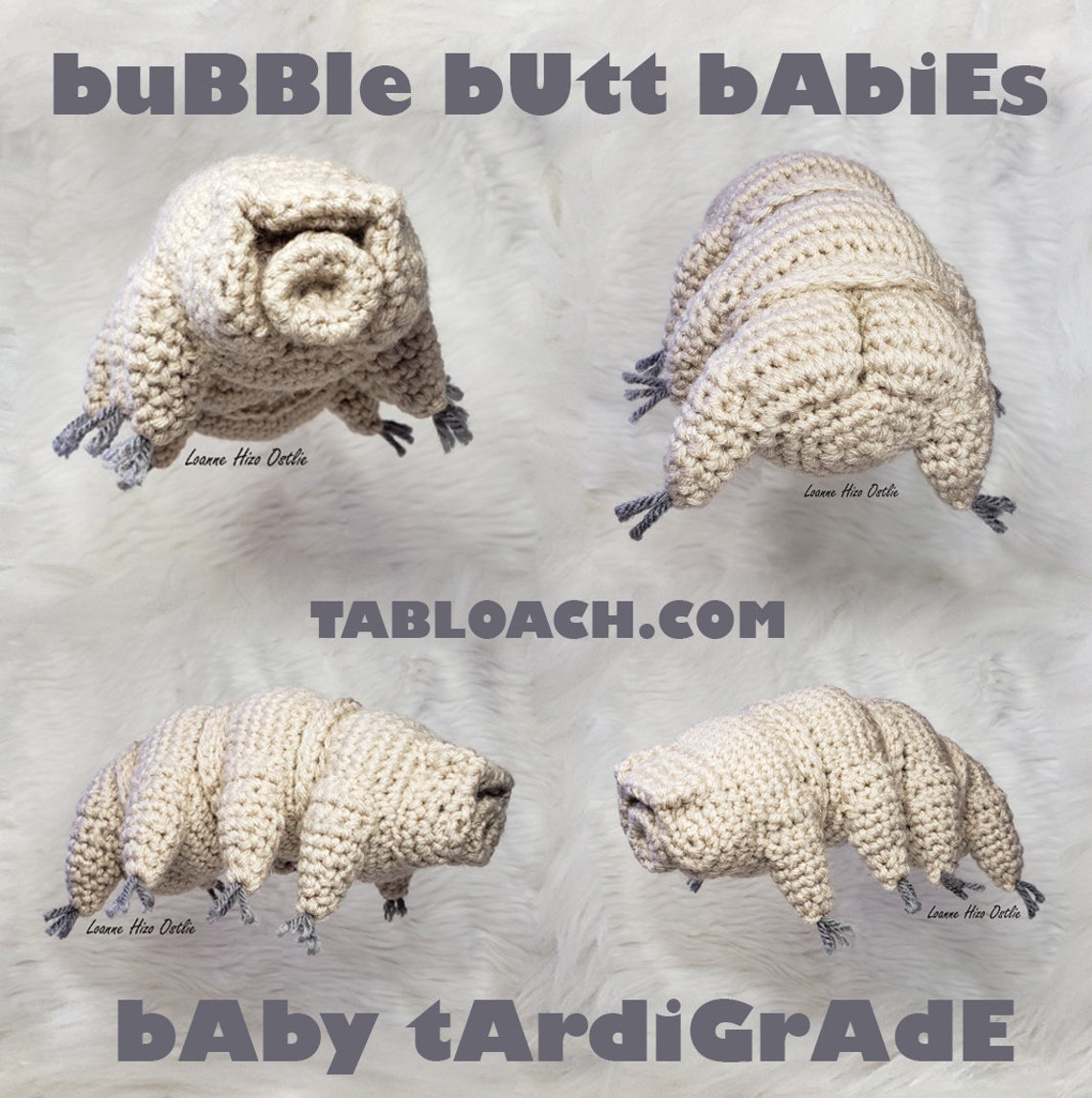 Crochet Tardigrade or Water Bear PATTERN Amigurumi Tardigrade | Etsy
