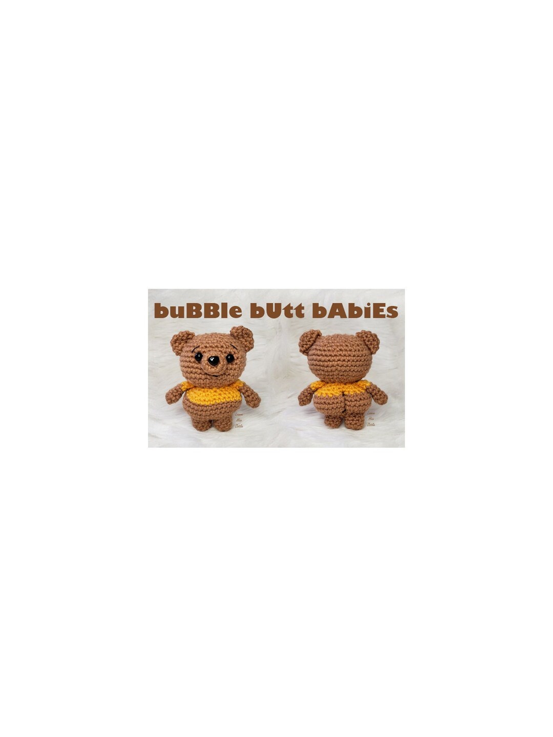 Bear Crochet Pattern Cub Amigurumi Plush Winnie Cute Stuffed - Etsy