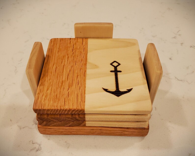 Custom Laser Engraved Wood Coasters - Etsy