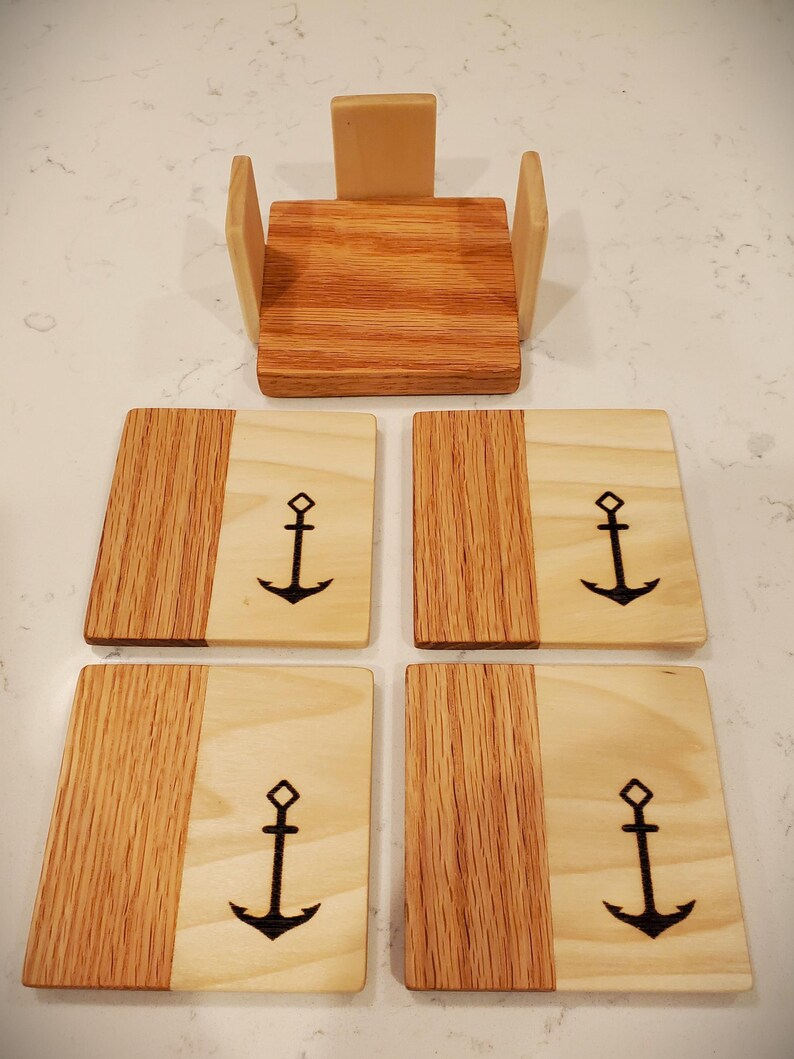 Custom Laser Engraved Wood Coasters - Etsy