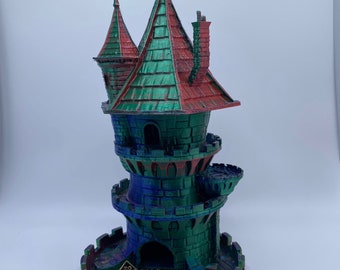 Castle Dice Tower, 3D Printed Dice Tower for Role Playing Games ...