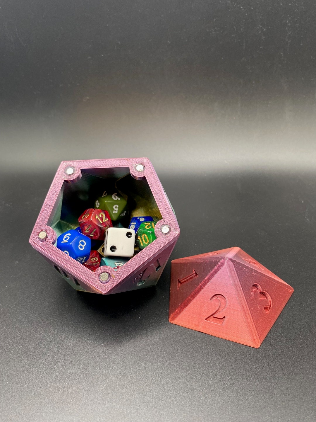 D20 Dice Container / Item Holder - Etsy