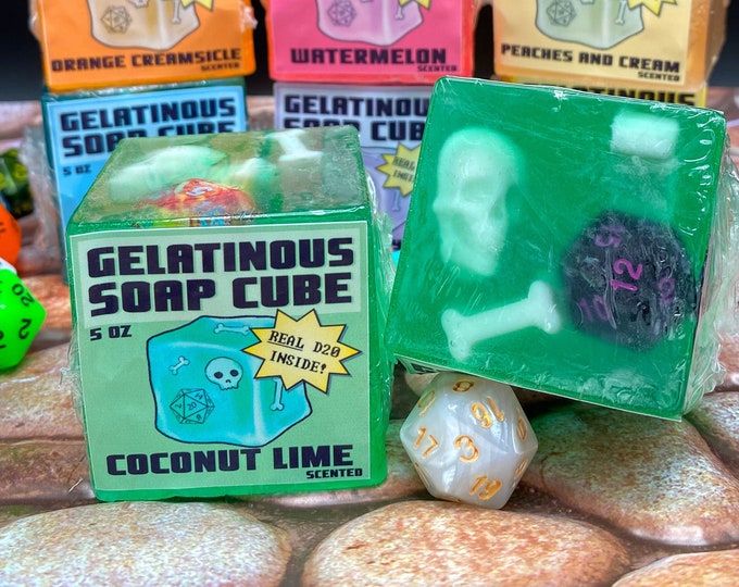 Unpainted GREEN Gelatinous Cube Minis That Are Also DICE Dungeons and ...