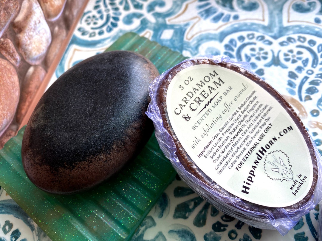 Cardamom and Cream Coffee Scrub Soap Bar | 3 Oz | Gift for Mom | Spa ...