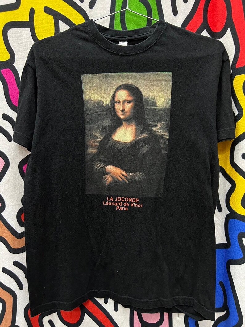 Vintage Monalisa - Leonardo Da Vinci Tshirt Size M - Etsy