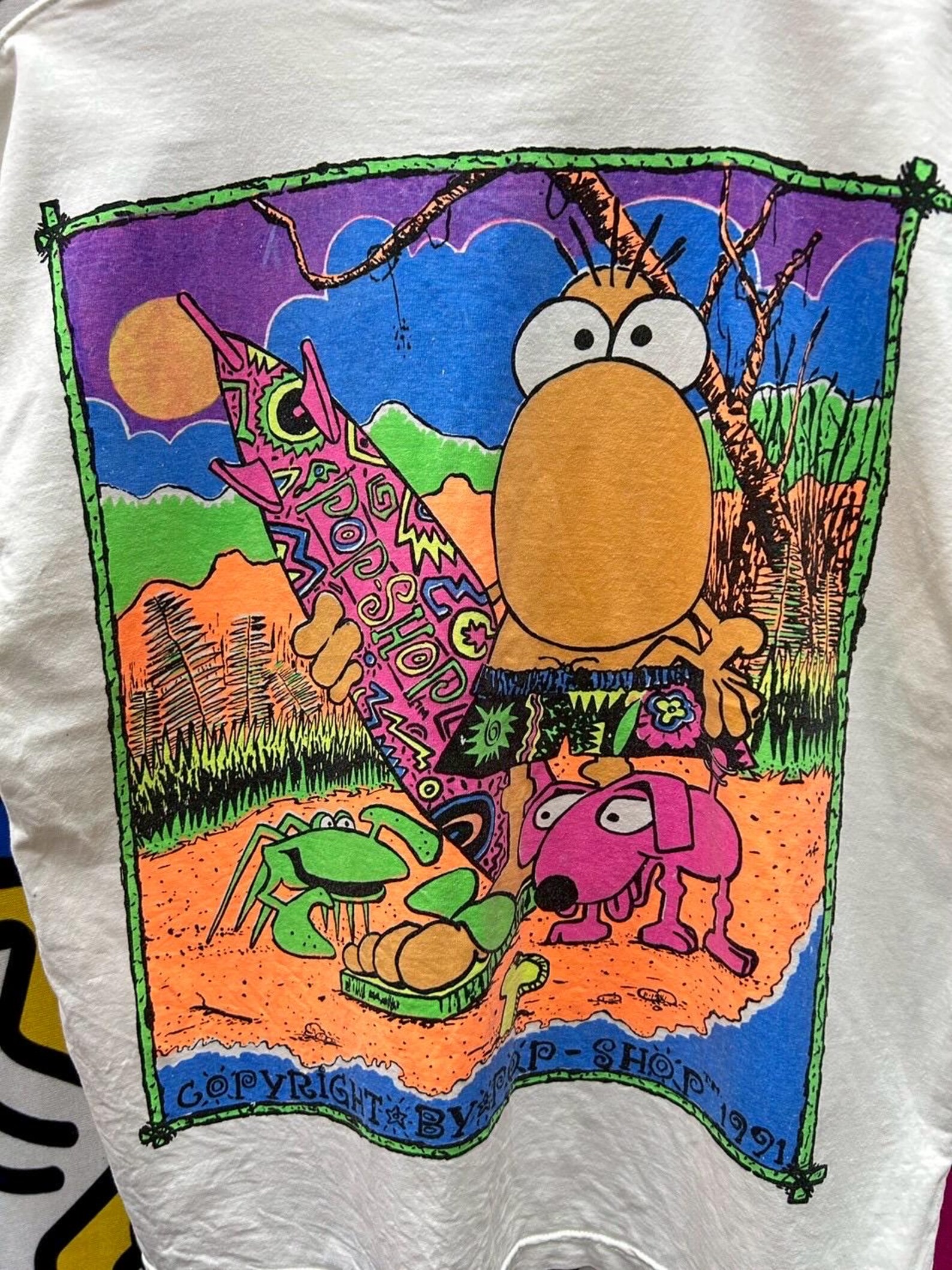 Vintage 1991 Pop Shop Keith Haring Art Tshirt Size L - Etsy
