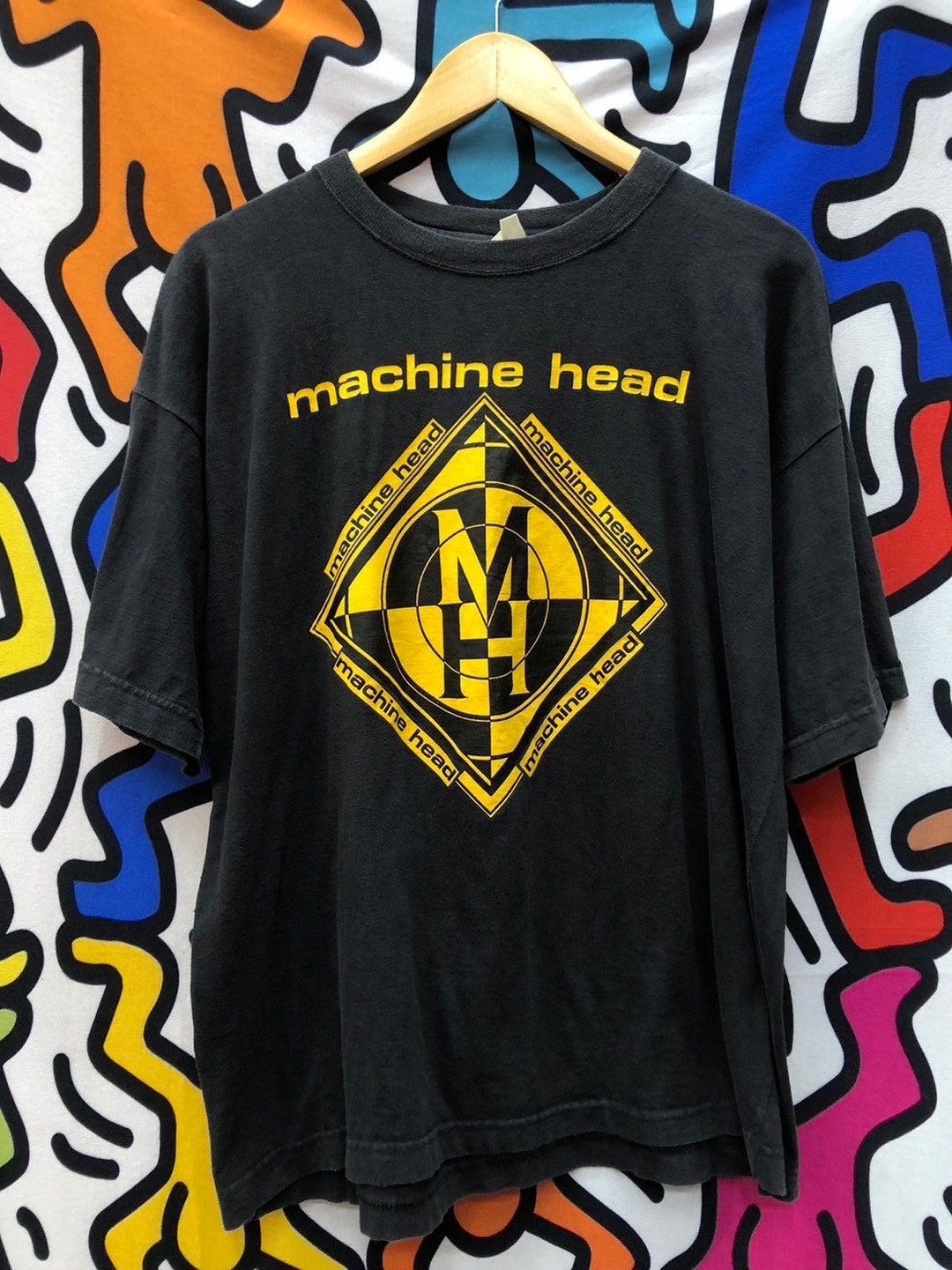 Vintage 1995 Machine Head Band - F It All Tshirt Size XL 2-side - Etsy