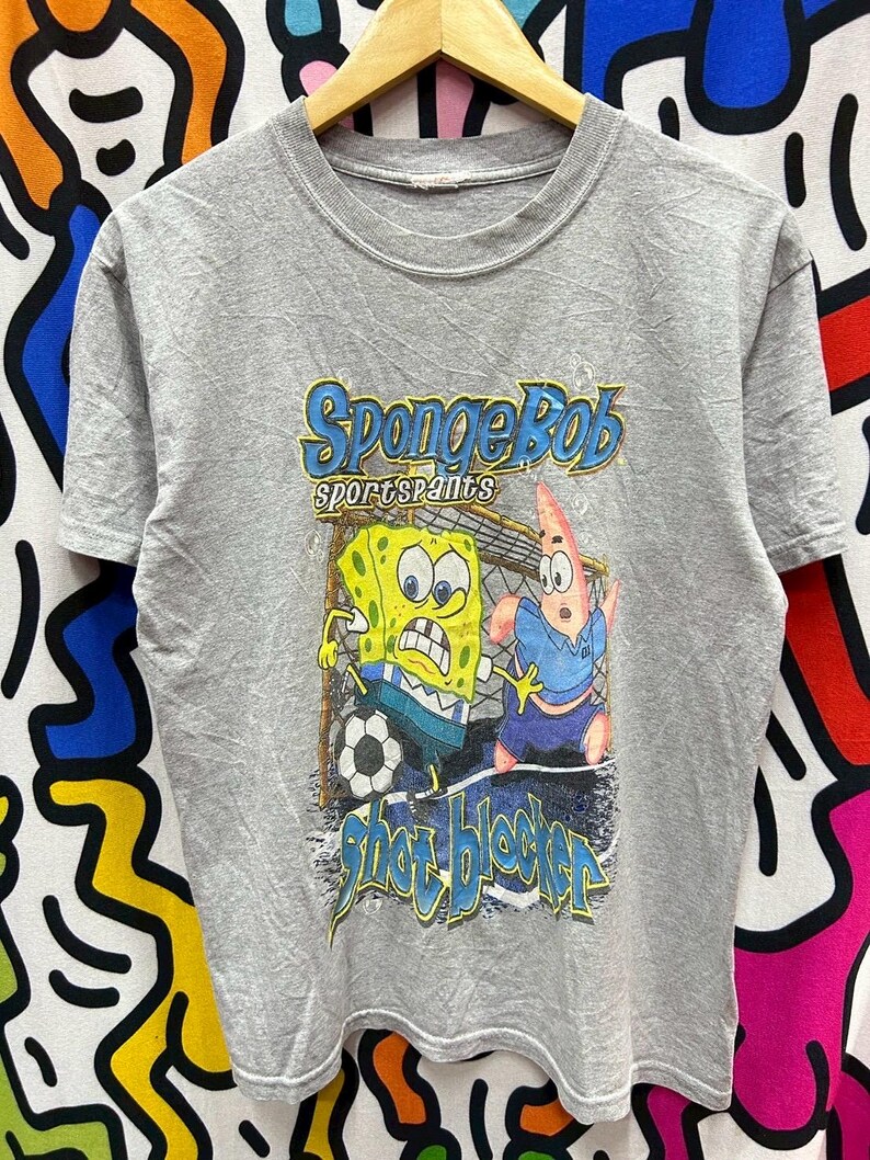 Vintage 2000s Spongebob Cartoon Tshirt Size S-M - Etsy