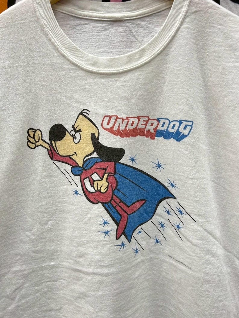Vintage 2000s Underdog Cartoon Tshirt Size L - Etsy