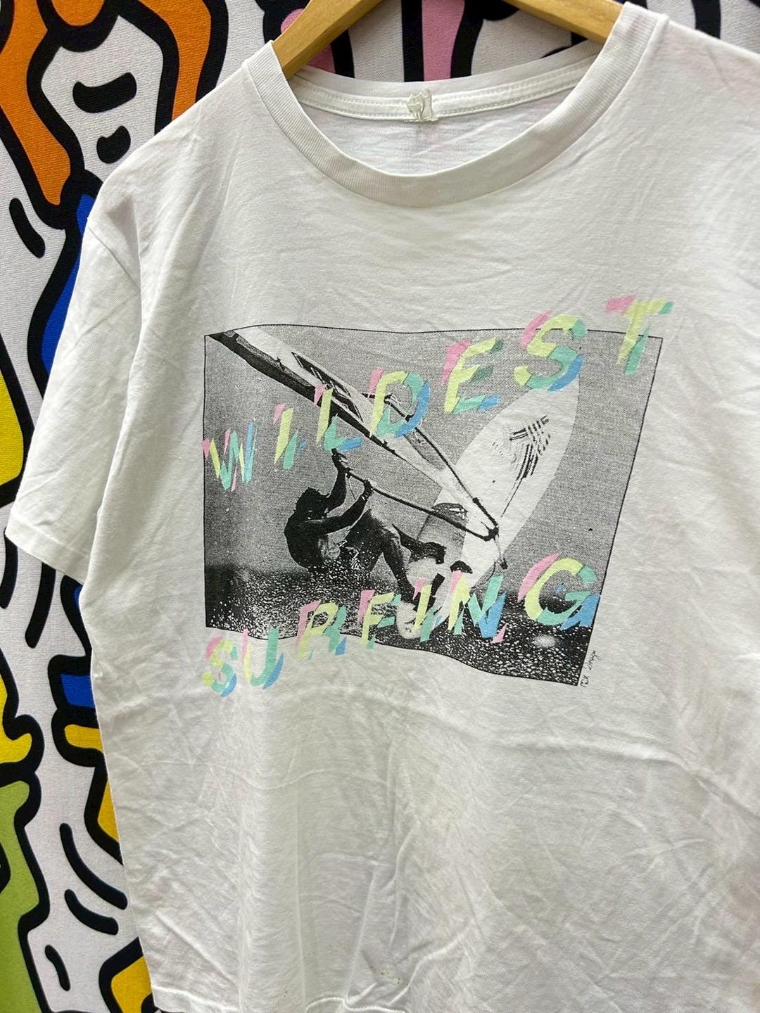 Vintage 80s Wildest Surfing Tshirt Size L - Etsy