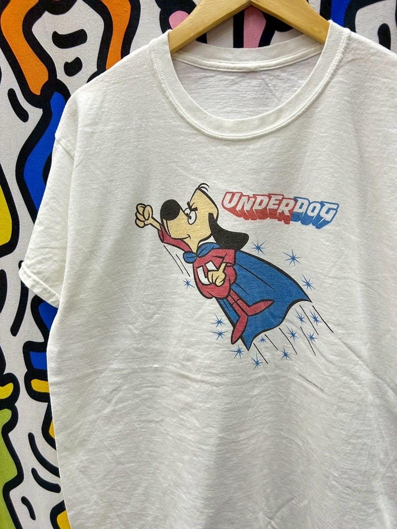 Vintage 2000s Underdog Cartoon Tshirt Size L - Etsy