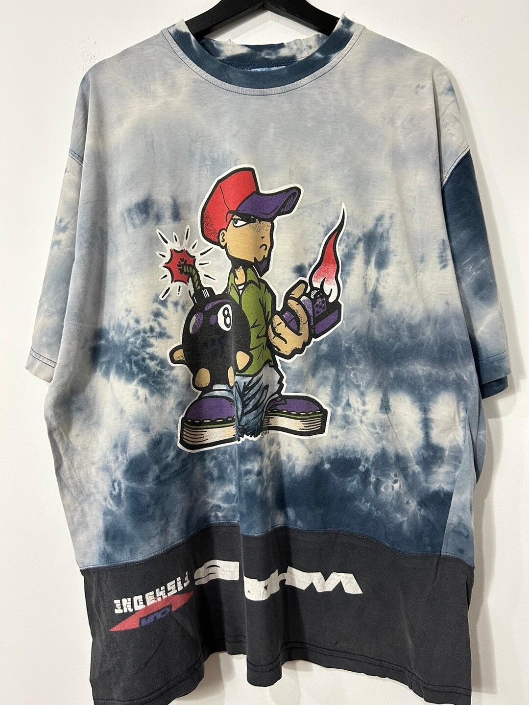 Vintage Y2K Fishbone Clothing 8ball Tshirt Size 2XL - Etsy