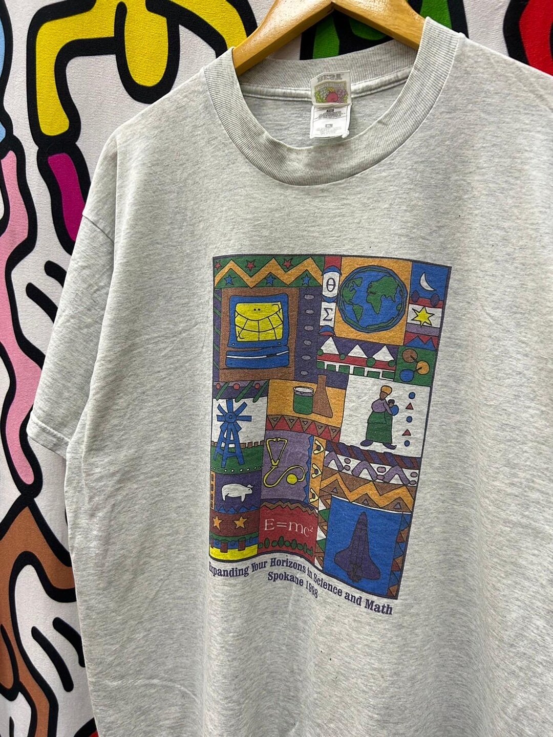 Vintage 1998 Science and Math Art Tshirt Size XL - Etsy