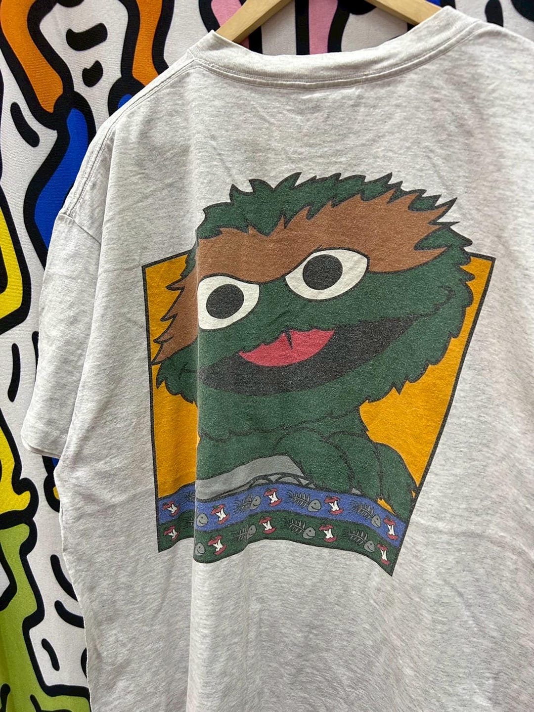 Vintage 90s Oscar Sesame Street Tshirt Size XL - Etsy