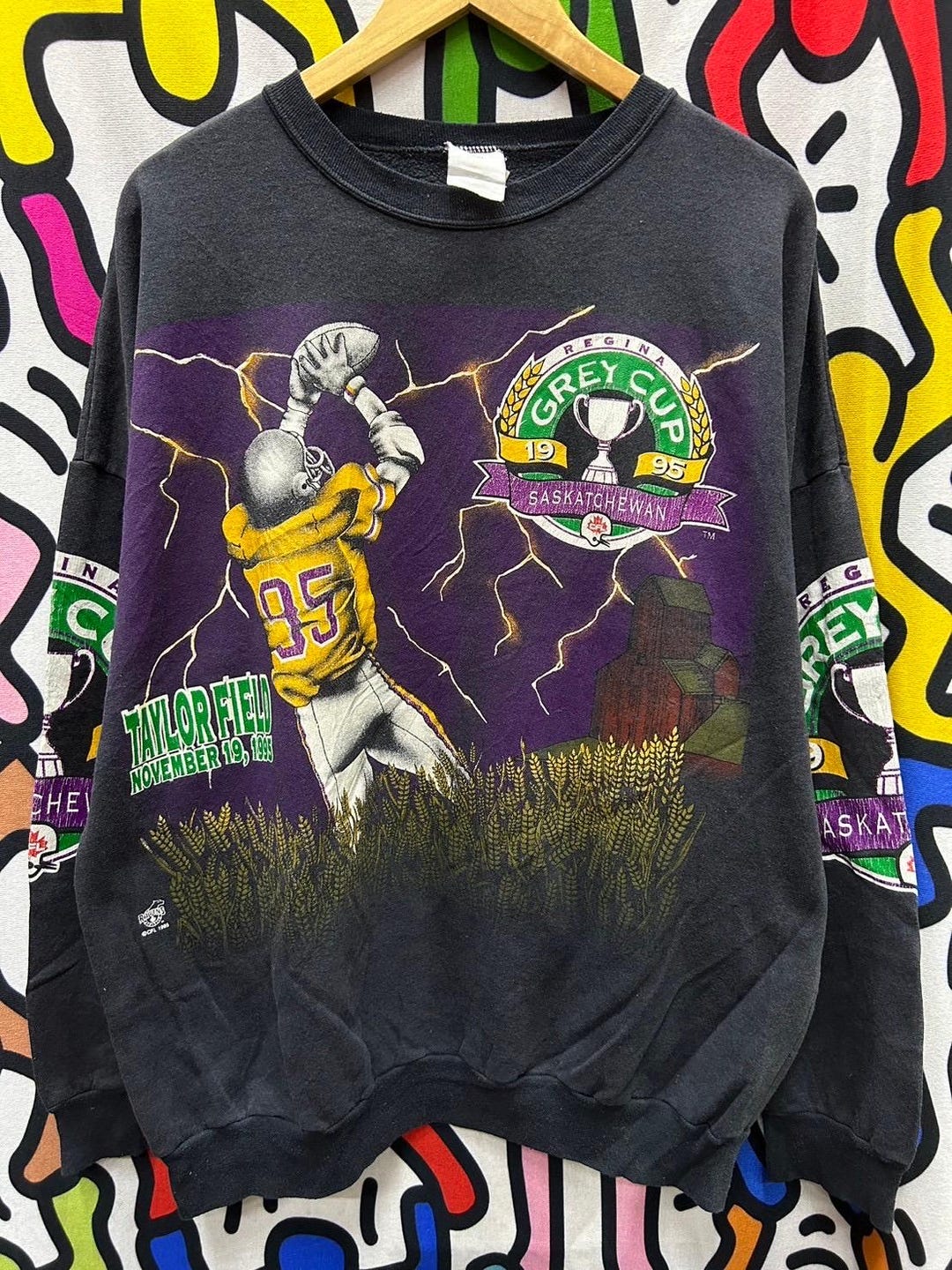 VTG 1995 Saskatchewan Roughriders Sweater Size XL - Etsy
