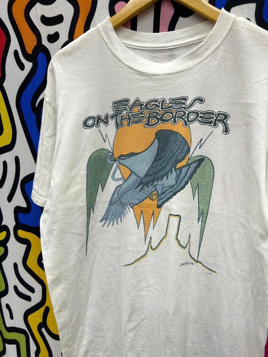 Vintage 2000s Eagles - on the Border Tshirt Size L - Etsy